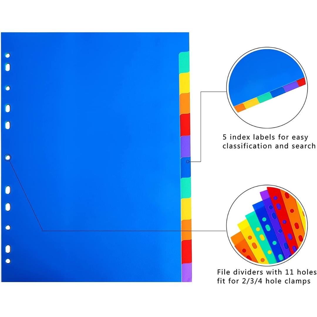 File Dividers 1-12 Color Series -#1 Best office supplies UAE