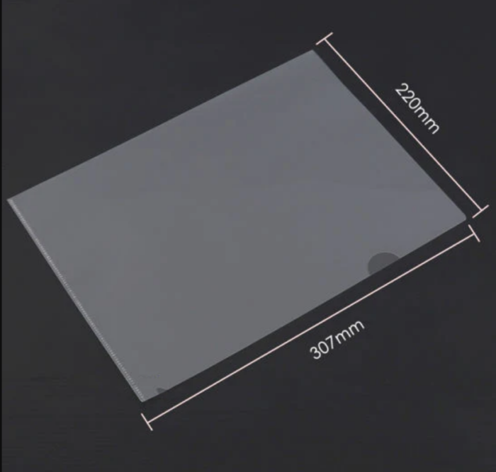 Shop Libra L Shape Folder A4 Clear 150 microns