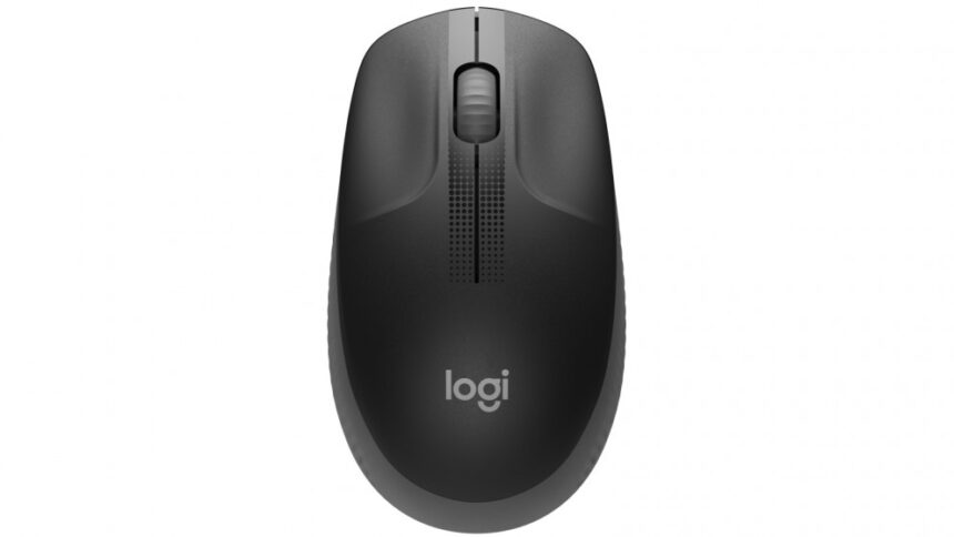 Logitech M190 Wireless Mouse Full Size Curve Design